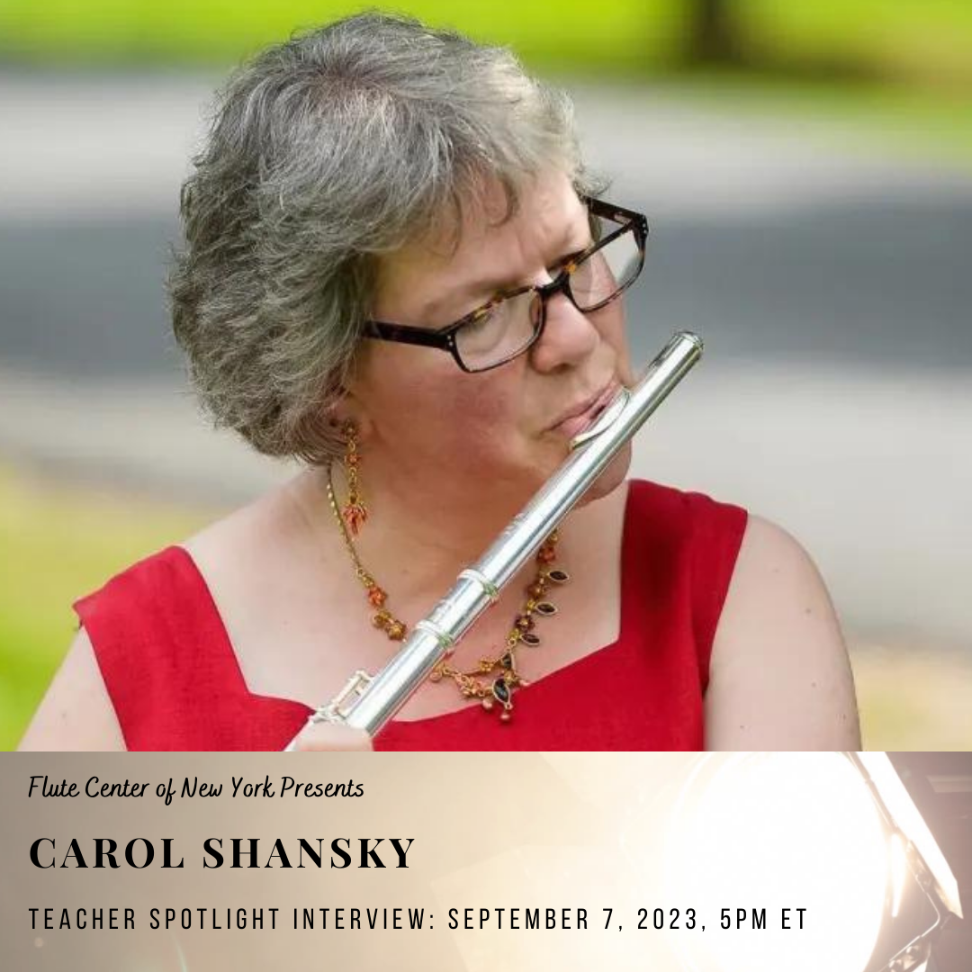 Carol Shansky: Teacher Spotlight Interview – Flute Center