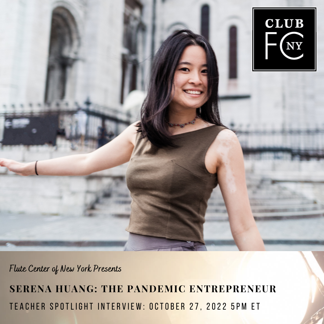 Teacher Spotlight Serena Huang: October 27 – Flute Center