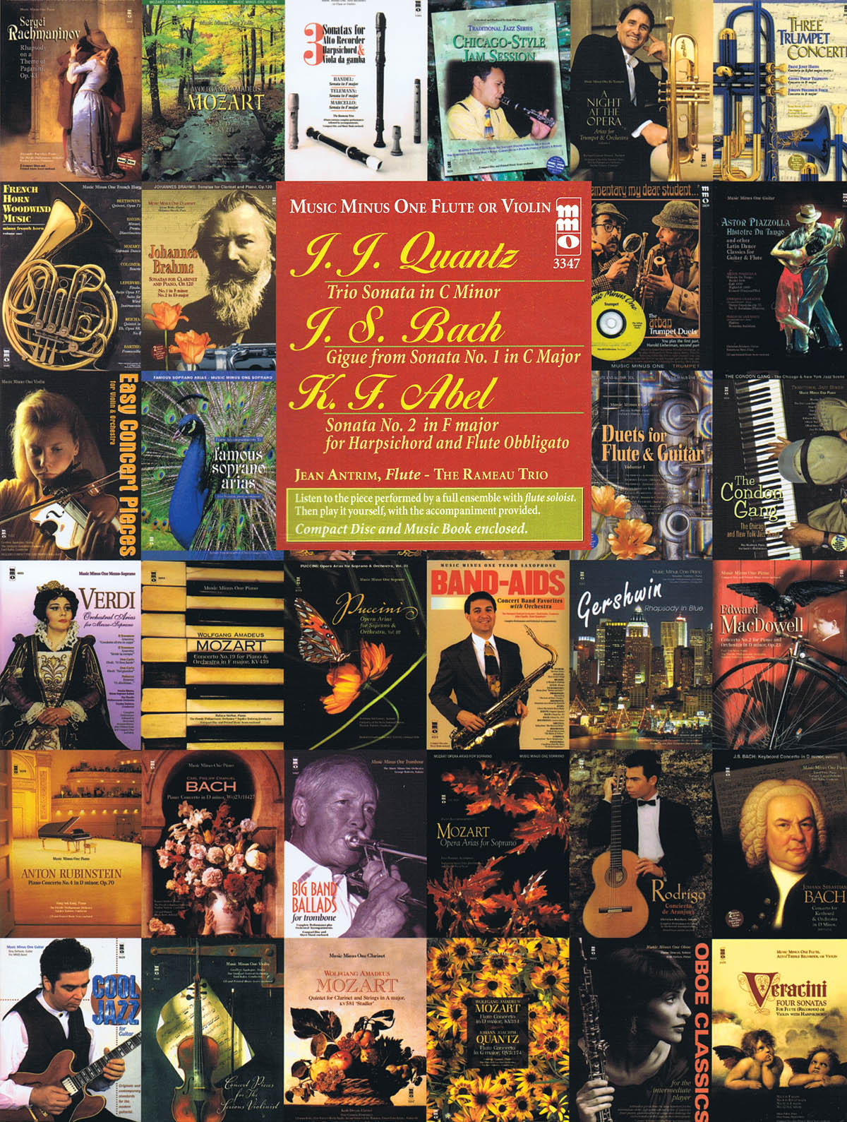 J.J. Quantz, J.S. Bach, and K.F. Abel - Music Minus One (Flute and Pia ...