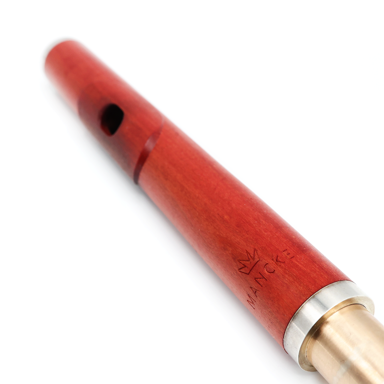 Mancke Headjoint #304 - Pink Ivory Wood, 14K Gold Tenon – Flute Center
