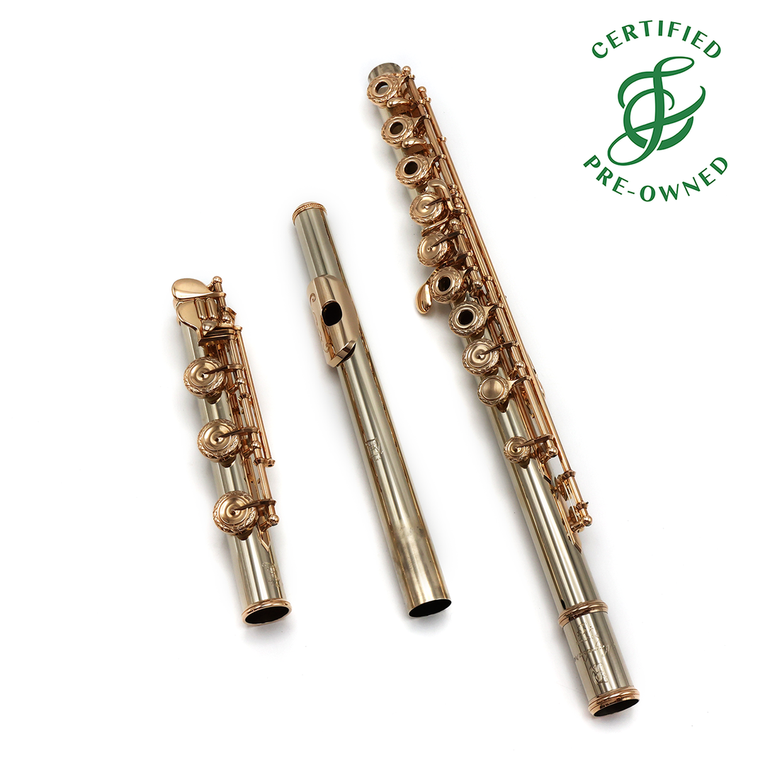 Nagahara #173 - 14K white gold, offset G, split E mechanism, B footjoi ...