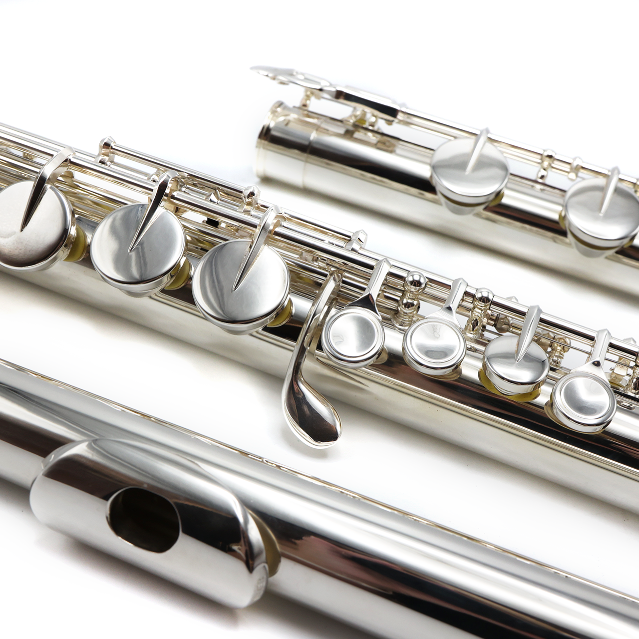 Pearl Alto Flute 201S #15409 - Sterling Silver Lip Plate and Riser, St – Flute Center
