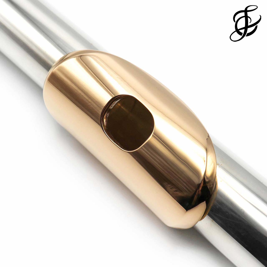 Emanuel Headjoint #220812 - sterling silver, 14K gold lip plate, riser ...