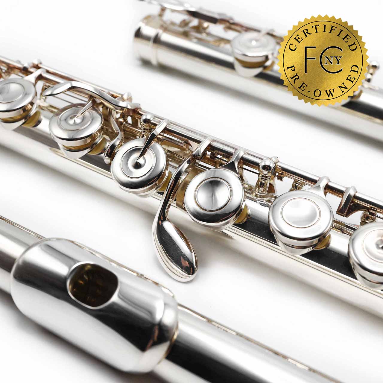 Sankyo D'Amore in A #79183 - Sterling silver, offset G, split E mechan ...