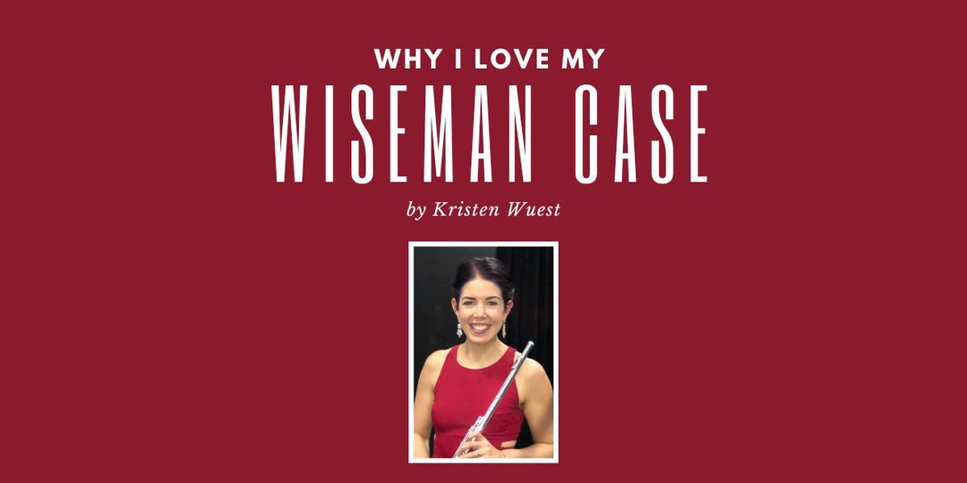 Wiseman Combo Case - Grey & Black Leather – Flute Center