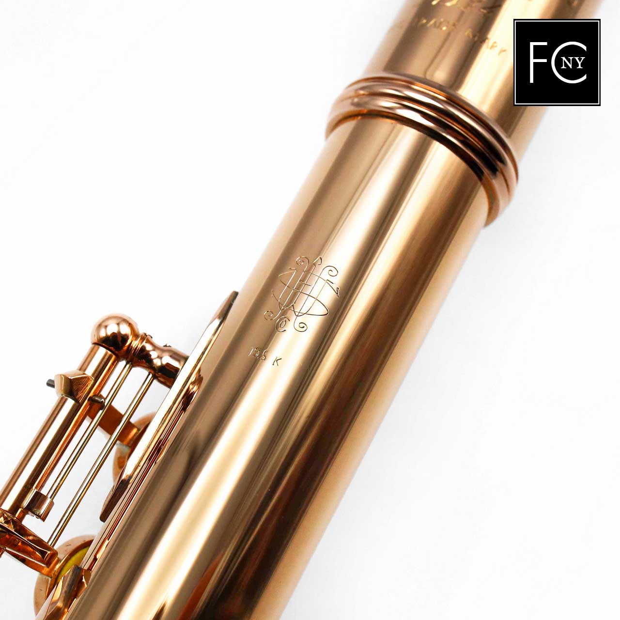 William S. Haynes Handmade Custom Flute in 19.5K Gold with Gold Mechan ...