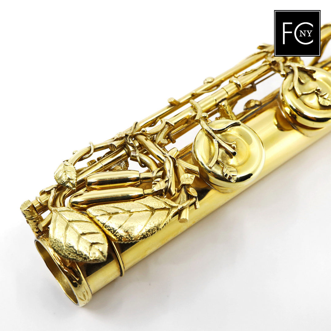 John Lunn "The Dryad's Touch" - 18K green gold flute, specialty engrav ...