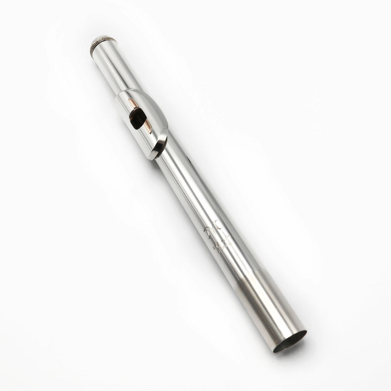 Chris McKenna Headjoint - 5% platinum 95% silver tubing with 14K gold ...
