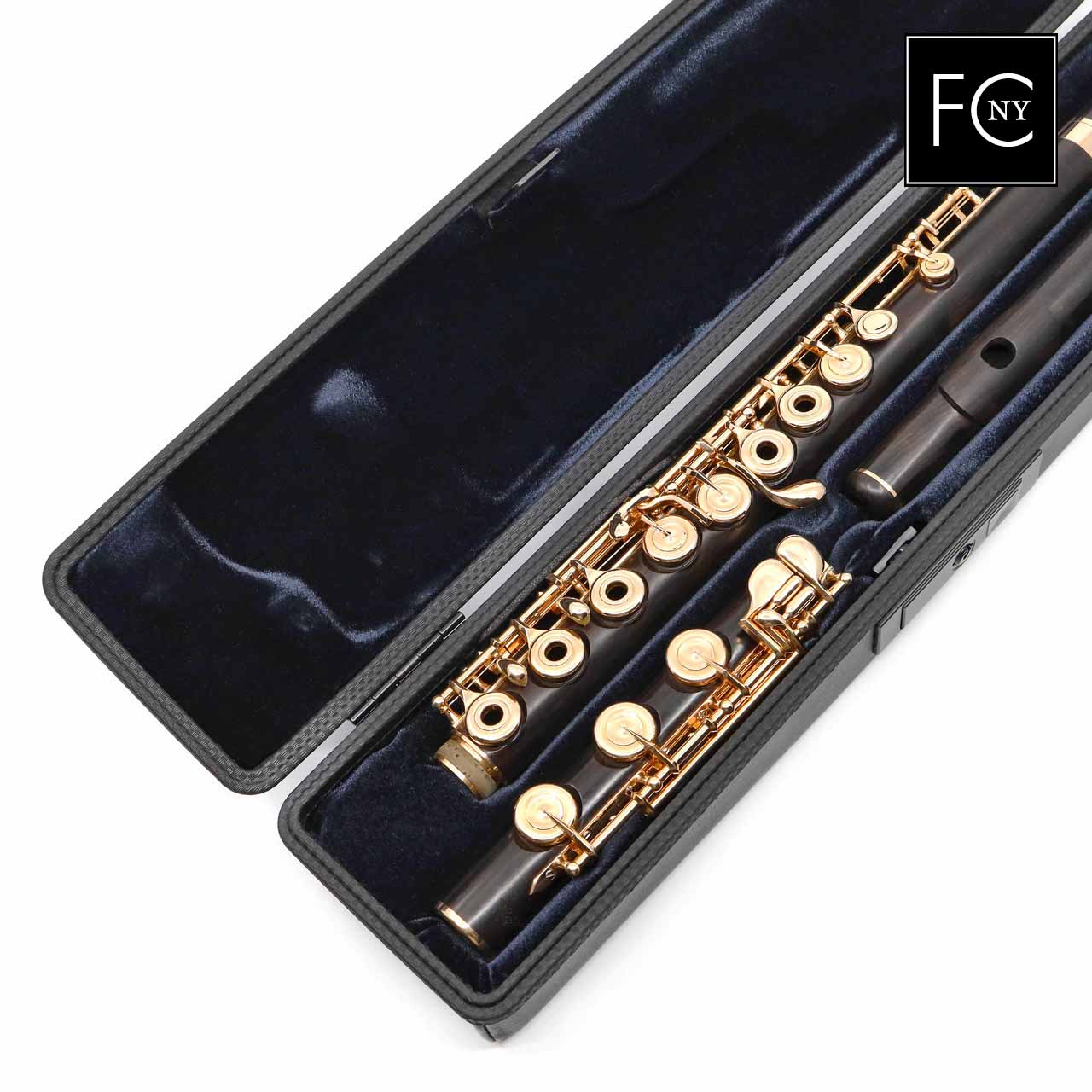 Verne Q. Powell Handmade Custom Flute in Grenadilla Wood with Gold Mec ...