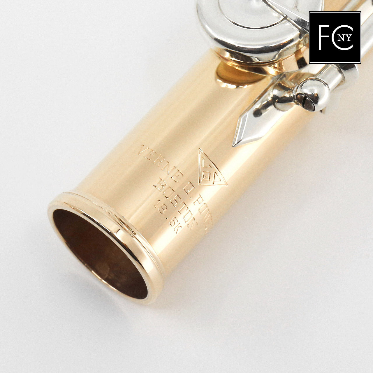 Verne Q. Powell Handmade Custom Flute in 19.5K Gold with Silver Mechan ...